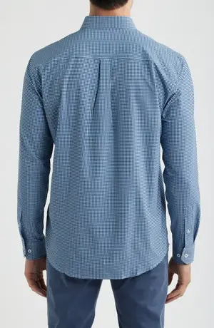 Johnston & Murphy Xc+™ Performance Game Day Gingham Button-up Shirt