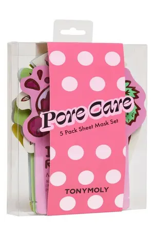 TONYMOLY 5-pack Pore Care Sheet Masks - Pink
