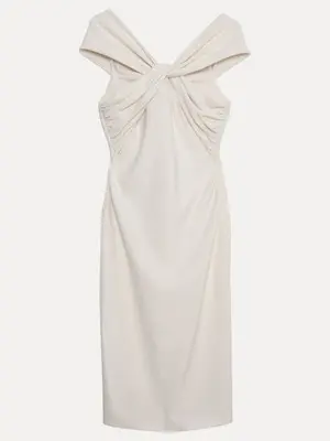 PHASE EIGHT Camela Sculptural Knot Sheath Dress