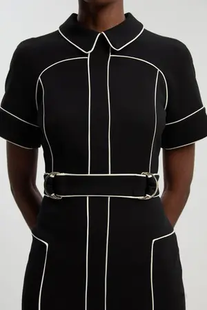 Karen Millen Compact Stretch Pencil Midi Dress