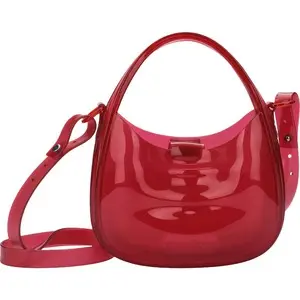 Melissa Mirror Crossbody Bag - Transparent Red
