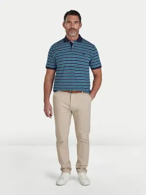 RAGING BULL Triple Stripe Pique Polo Shirt