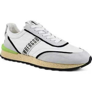 BIKKEMBERGS Fabric And Leather Lace-up Athletic Sneakers - White