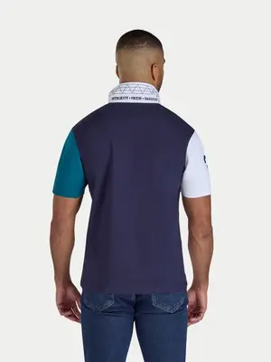 RAGING BULL Cut & Sew Harlequin Rugby Shirt