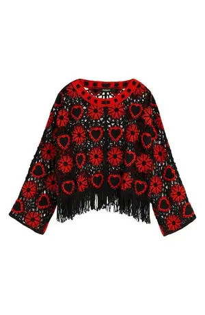 Desigual Fringe Sweater