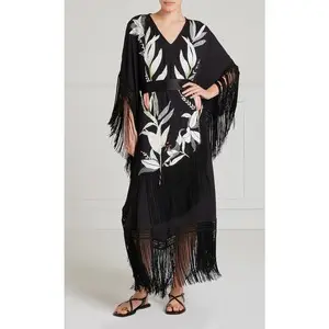 TEMPERLEY LONDON Madeline Kaftan - Black
