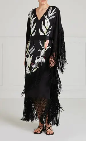 TEMPERLEY LONDON Madeline Kaftan - Black