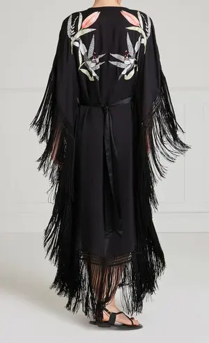 TEMPERLEY LONDON Madeline Kaftan - Black