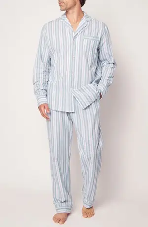 PETITE PLUME Featherweight Stripe Pima Cotton Pajamas