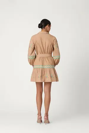Shoshanna Camden Embroidery Ellery Mini Dress