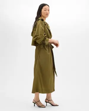 Another Tomorrow Recycled Nylon Trench