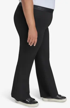 Karl Lagerfeld Paris Nylon Blend Compression Pants