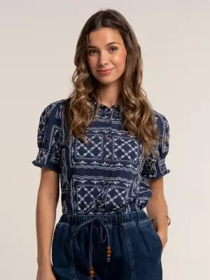 BRAKEBURN Marine Blouse - Navy