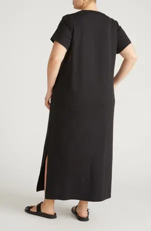 Universal Standard Halie Maxi T-shirt Dress - Black