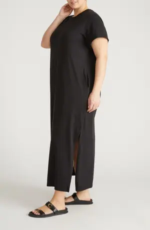 Universal Standard Halie Maxi T-shirt Dress - Black