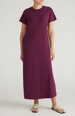 Universal Standard Halie Maxi T-shirt Dress - Gamay