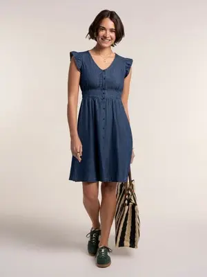 BRAKEBURN Elowen Dress - Navy