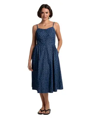 BRAKEBURN Mari Midi Dress - Blue