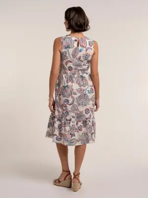 BRAKEBURN Paisley Print Midi Tea Dress