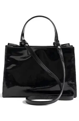 Zadig&Voltaire Patent Leather Shoulder Bag - Black