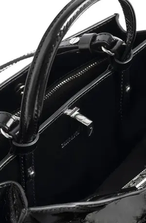 Zadig&Voltaire Patent Leather Shoulder Bag - Black