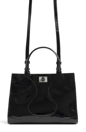 Zadig&Voltaire Patent Leather Shoulder Bag - Black