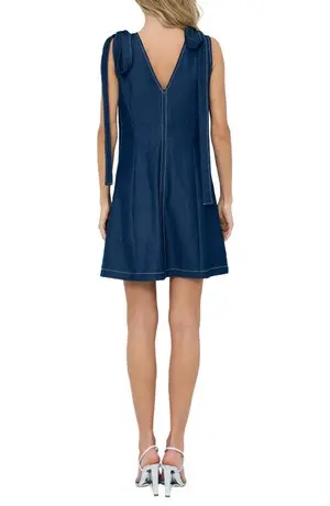 CIEBON Sleeveless Mini Dress With Decorative Ties