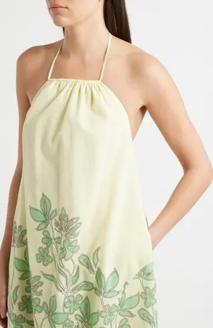 CIEBON Dani Floral Print Midi Dress