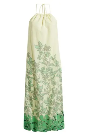 CIEBON Dani Floral Print Midi Dress