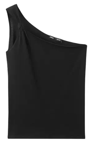 Mango Knotted One Shoulder Tank