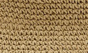 Mango Straw Bucket Hat With Contrasting Trim
