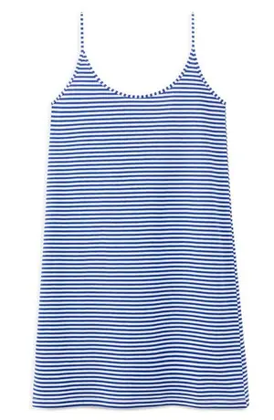 Mango Striped Cotton Slip Dress