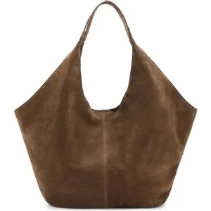 Mango Suede Shoulder Bag - Brown