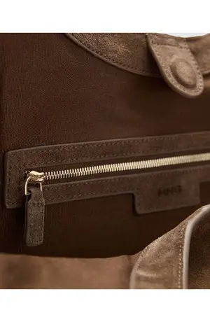Mango Suede Shoulder Bag