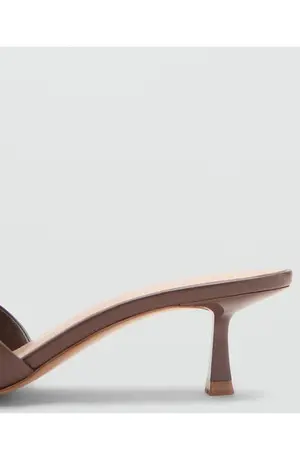 Mango Kitten Heel Slide Sandal