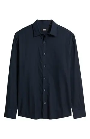 MAVI Cotton Blend Button-up Shirt - Dark Sapphire