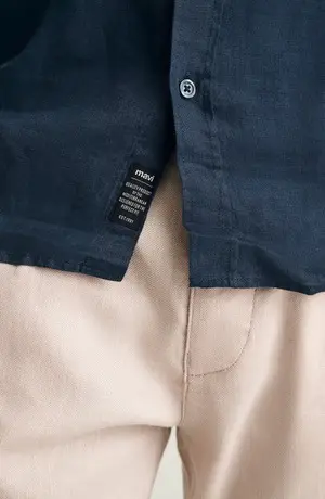 MAVI Regular Fit Linen Button-up Shirt