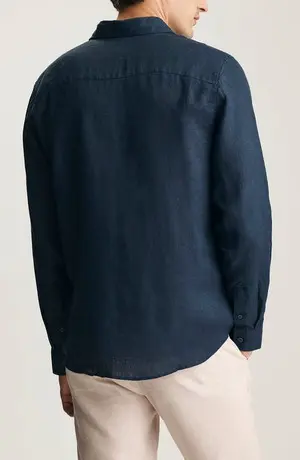 MAVI Regular Fit Linen Button-up Shirt