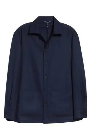 Thom Sweeney Wool Hopsack Overshirt