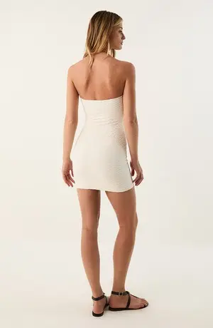 VIX PAULA HERMANNY Burke Strapless Cover-up Minidress