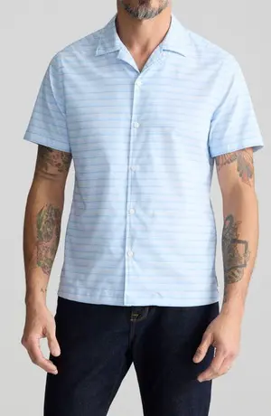 UNTUCKIT Haverman Stripe Performance Camp Shirt