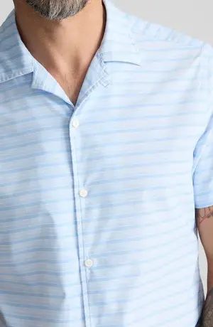 UNTUCKIT Haverman Stripe Performance Camp Shirt