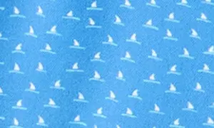 UNTUCKIT Sailboat Print Short Sleeve Performance Button-up Shirt