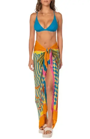 MAAJI Tropic Camouflage Isla Cover-up Pareo - Open Blue