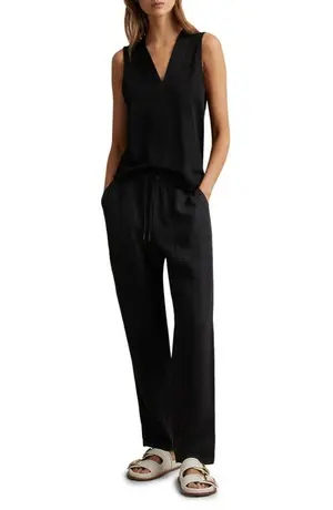 REISS Mira Sleeveless Wool & Cashmere Top
