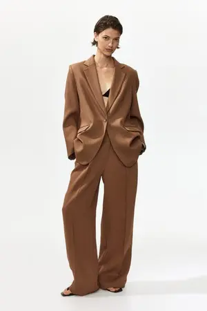 H&m Single-breasted Oversized Blazer