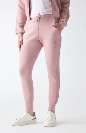 Guess Allie Scuba Knit Joggers - Light Pink