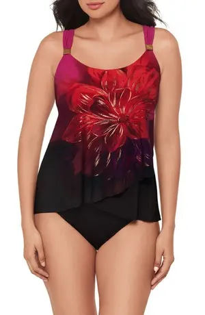 Miraclesuit Petali Rosa Dazzle One-piece Swimsuit - Black/multi
