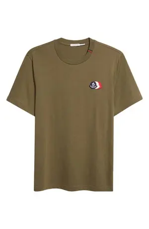 Moncler Tricolor Logo Patch T-shirt