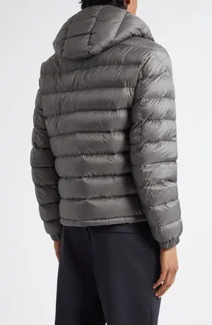Moncler Verith Hooded Down Jacket - Pewter